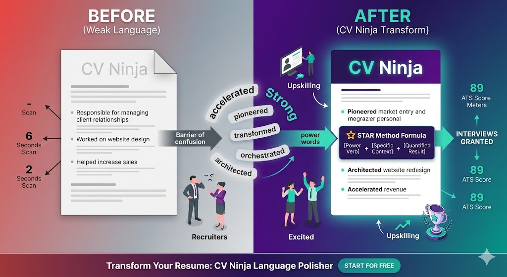 Resume Action Verbs: 50 Strong Examples | CV Ninja Blog